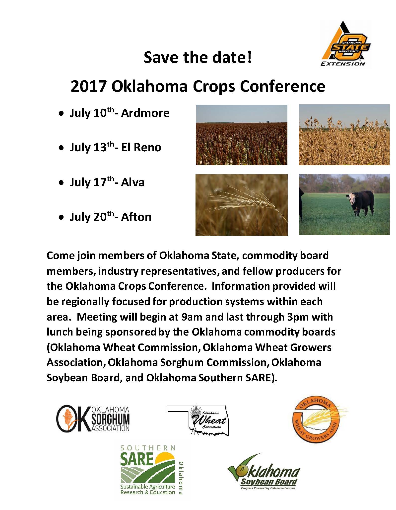 Save the date for the 2017 Oklahoma Crops Conference! | WORLD OF WHEAT